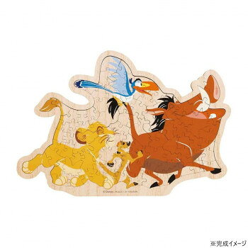 シンバと陽気な親友コンビのティモンとプンバァが登場いたしました。キャラクターのアイコンが満載です。レーザーで精密にカットされた木製ジグソーパズルになっております。木のぬくもり感じる感のピースには、作品を象徴するキャラクターやアイコンピースが...