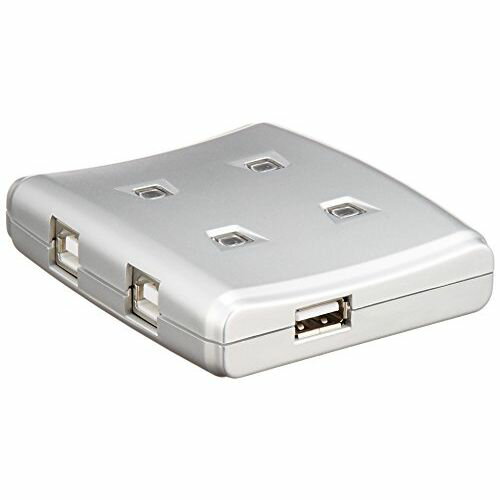 　●最大4台のパソコンで1台のUSBプリンタやストレージ機器を切り替えて使用できる切替器。●USB2.0対応。バスパワー動作。●常時PCとの通信を行っているタイプのプリンタでは、切替不良が起きる可能性があります。●サイズ：W73mm×D86...