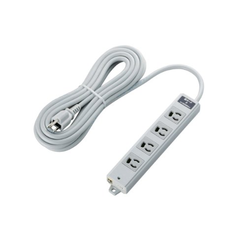 　●本体差込口形状:3ピン●本体差込口個数:4個口●プラグ仕様:3ピン・ストレートプラグ●コード長:5.0m●定格:15A・125V・1500W●パソコンやテレビなどの精密機器を雷から守る雷ガードタイプ！ / ※本製品は日本国内の電源を想定...