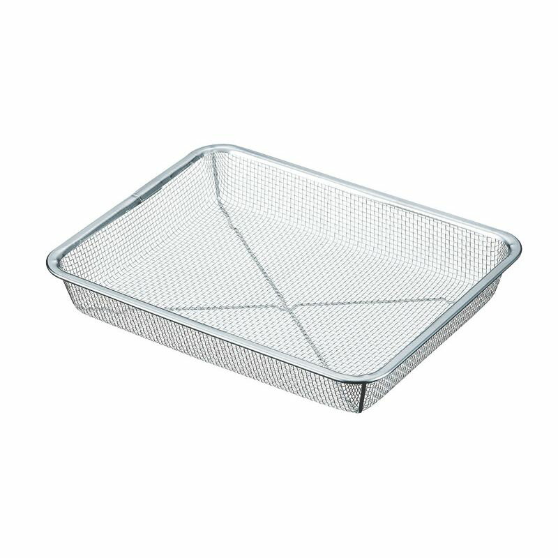 角バットに合わせてご使用できます。●6.5メッシュ規格:15枚取外寸縦×横×高さ:298×235×H50mm材質:18-8ステンレス※画像は代表画像ですので、画像のサイズ感と実際のお届け商品のサイズ感は異なる場合があります。商品名および仕様...
