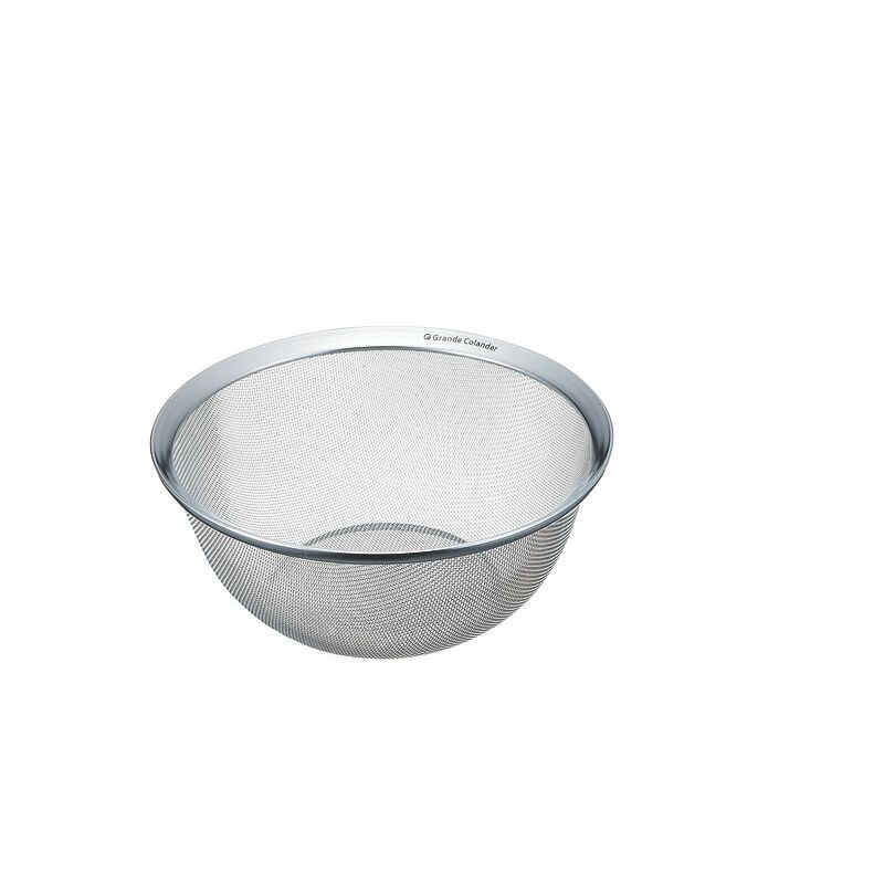 パンチングよりも水切れの良いメッシュを採用。あらゆる食材に対応。スーパーリング採用で、見た目も美しく、衛生的。指をきずつける心配もなく、安心。●φ0.47mm 16メッシュ規格:22cm KR-22径×高さ:φ225×H90mm材質:18-...