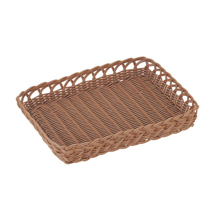 籐のような手編みのぬくもり、柔らかいのに丈夫なしっかり形状。柔軟性、耐衝撃性に優れ、天然藤と違いささくれません。お手入れ簡単、カビにくく衛生的。ポリプロピレン製ですので水洗いOKで洗剤も使えます。規格:ブラウンBB-422-BR縦×横×高さ...