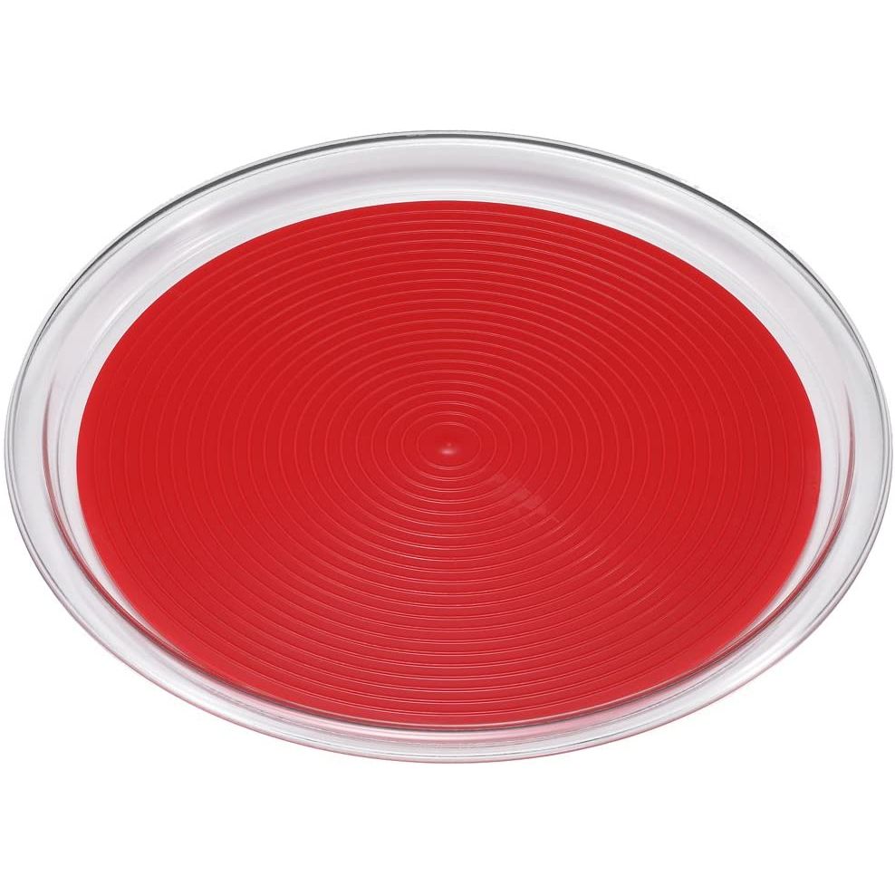 ●耐熱温度 トレー：80℃　マット：70℃傾けても滑らず、倒れにくい　マットがはがせてお手入れもラクラク材質：トレー：アクリル樹脂　マット：EVA樹脂外径×高さmm：φ285×H18生産地：日本（燕三条）日本製※画像のサイズ感と実際のお届け...