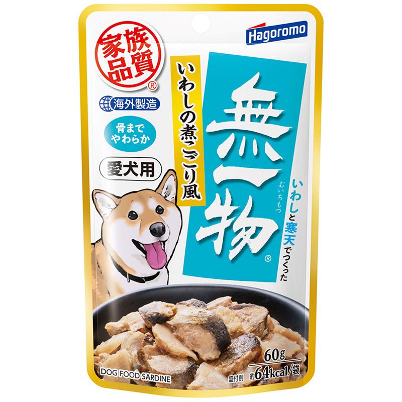 いわしと寒天だけでつくった犬用フードです・いわしと寒天だけで煮こごり風に仕上げました。・いわしはDHA・EPAたっぷりです。・骨まで食べられるやわらか仕立ての犬用ウェットフード。【原材料(成分)】いわし、寒天【保証成分】たんぱく質12％以上...