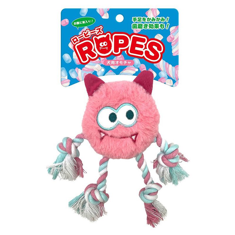 手足をかみかみ！歯みがき効果も！・手足がロープになっているので遊びながら歯みがき効果も！・お腹に笛入りで噛むと音がなります【材質/素材】ポリエステル、EVA【原産国または製造地】中国【商品使用時サイズ】W120×D50×H200mm【個装サ...