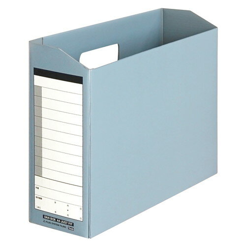 A4書庫にぴったり収まるジャストフィットサイズ!●ボックスファイル●規格:A4-E●外形寸法:幅100×縦240×横317mm●色:ブルー●材質:ダンボール●参考内形寸法:幅95×縦235×横313mm●ジャストフィットタイプ