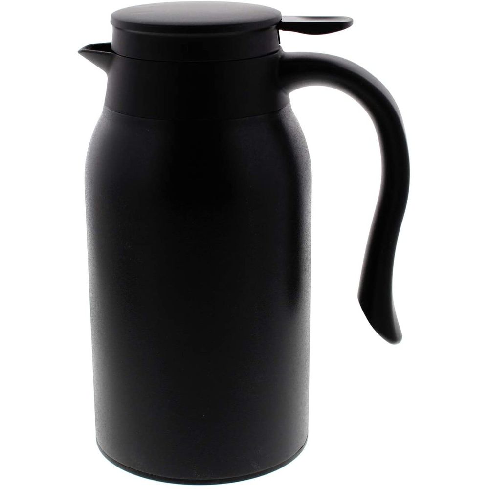 【商品の説明】レバーを軽く押すだけ注ぐことができます。ワンタッチで開閉するプッシュボタン式。保温も保冷も両方共可能です。真空二重構造なので飲み物の温度をしっかりキープ。電気もガスも使わずに保存できます。【商品仕様】色:ブラックブランド:リビ...