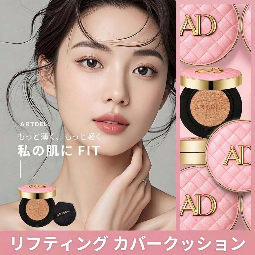 ▼▼人気の韓国コスメはこちらより▼▼ ▼▼ARTDELI商品はこちらより▼▼ARTDELI(アートデリ) リフティング カバークッション / 韓国 コスメ 正規品 クッションファンデ SPF50+ PA+++ UV 明るい 肌色 ファンデー...