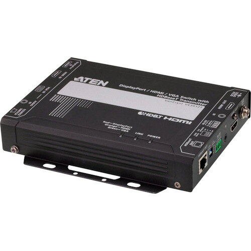 【注意事項】【特長】【用途】●映像信号の延長に。【仕様】●インターフェース：DP、HDMI、VGA●入力数：DP×1、HDMI×1、VGA×1●出力数：HDMI×1、HDBaseT×1●伝送方式：HDBaseT●最大解像度/延長距離：4K(...