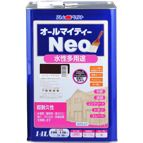 【注意事項】●鉄部の塗装は錆が激しい場合、さび止め塗料を塗ってからの上塗りをお奨めします。●気温5度以下の場合、湿度85%以上の場合は塗装を避けてください。●塗れない場所の代表例【浴室床、ユニットバス、池など水が溜まる所、油分がある所、アル...