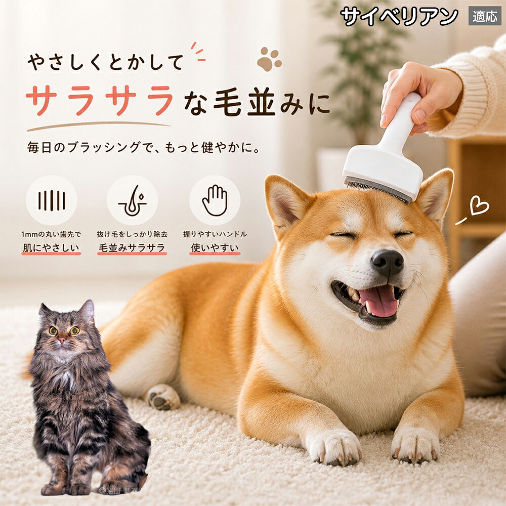 メンテナンスのしやすさにこだわりました。ブラシ部分に溜まった毛はサッと取り除け、水洗いで微細なホコリまでリセット可能。シンプルな構造ながら耐久性が高く、多頭飼いのご家庭でも長くご愛用いただける高品質なグルーミングツールです。 商品詳細 商品...