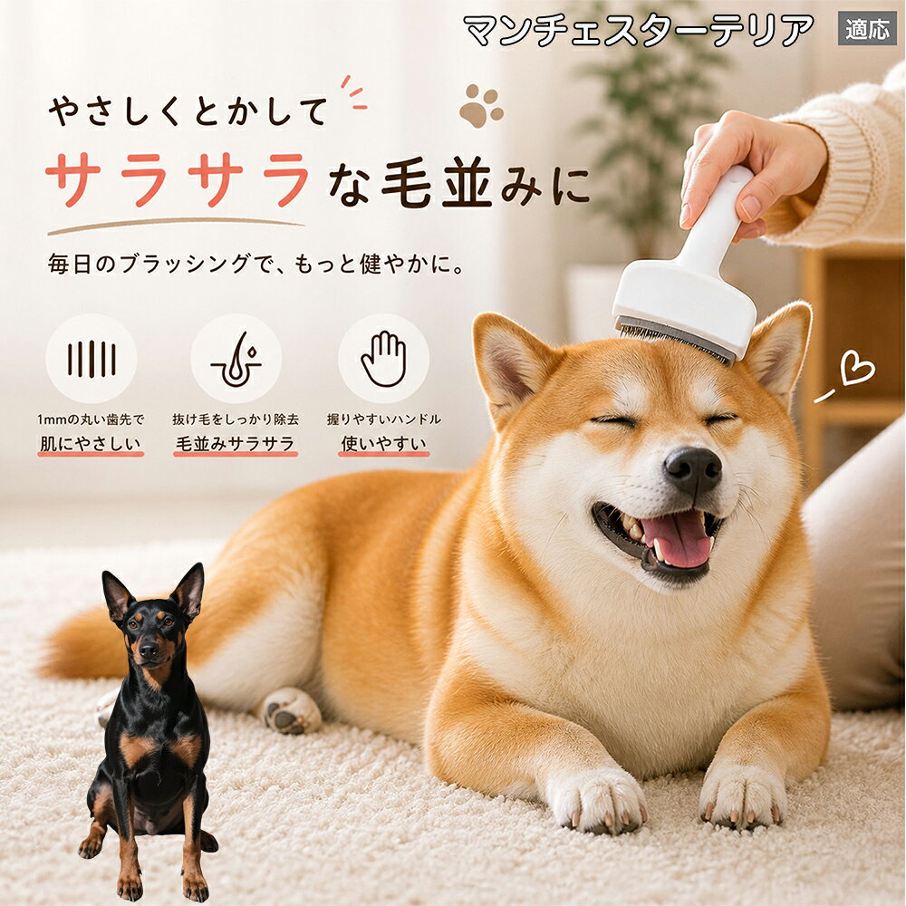 メンテナンスのしやすさにこだわりました。ブラシ部分に溜まった毛はサッと取り除け、水洗いで微細なホコリまでリセット可能。シンプルな構造ながら耐久性が高く、多頭飼いのご家庭でも長くご愛用いただける高品質なグルーミングツールです。 商品詳細 商品...
