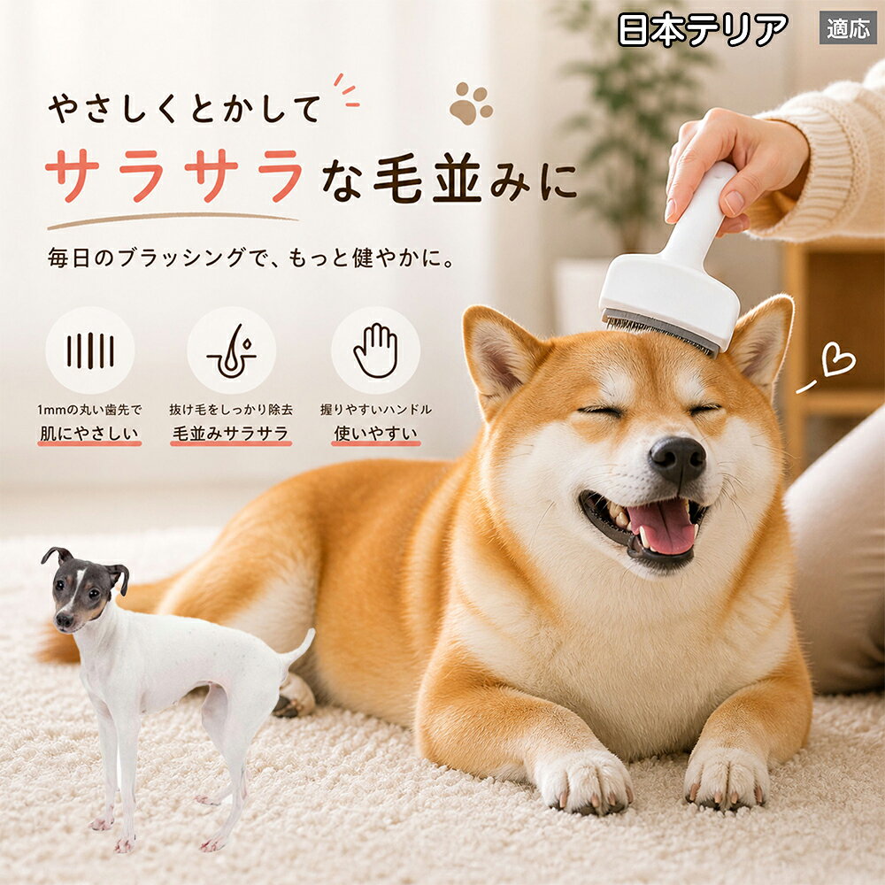 メンテナンスのしやすさにこだわりました。ブラシ部分に溜まった毛はサッと取り除け、水洗いで微細なホコリまでリセット可能。シンプルな構造ながら耐久性が高く、多頭飼いのご家庭でも長くご愛用いただける高品質なグルーミングツールです。 商品詳細 商品...