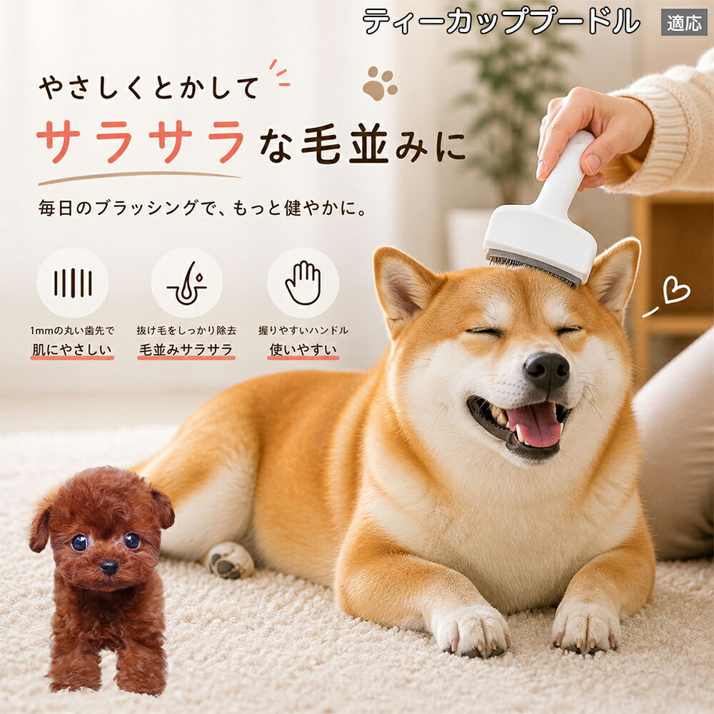 メンテナンスのしやすさにこだわりました。ブラシ部分に溜まった毛はサッと取り除け、水洗いで微細なホコリまでリセット可能。シンプルな構造ながら耐久性が高く、多頭飼いのご家庭でも長くご愛用いただける高品質なグルーミングツールです。 商品詳細 商品...