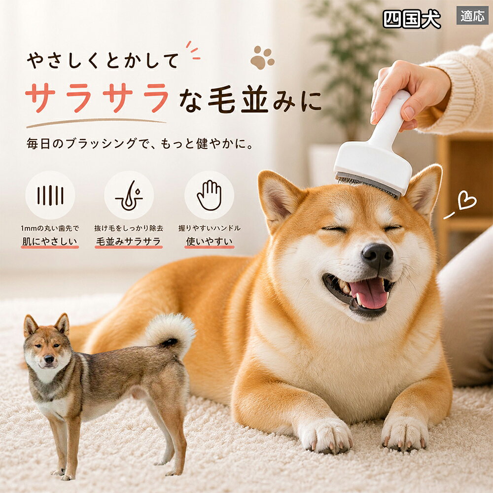メンテナンスのしやすさにこだわりました。ブラシ部分に溜まった毛はサッと取り除け、水洗いで微細なホコリまでリセット可能。シンプルな構造ながら耐久性が高く、多頭飼いのご家庭でも長くご愛用いただける高品質なグルーミングツールです。 商品詳細 商品...