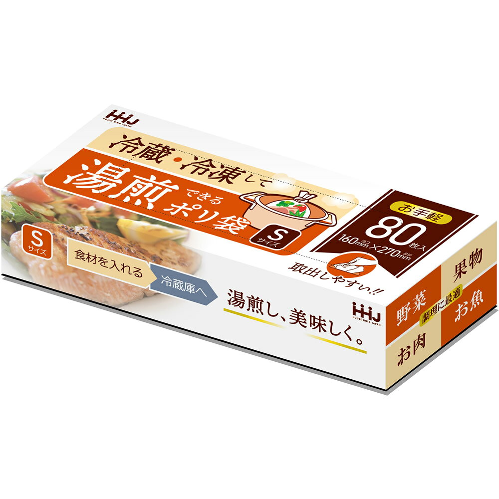 型番 KY01 サイズ（mm） 160x270 厚さ（mm） 0.010 入数 4800枚（80枚x60冊入） カラー 半透明 素材 高密度ポリエチレン（HDPE） 耐冷温度 -30℃ 特長 ・冷蔵、冷凍して湯煎できるポリ袋です。・取り出し...