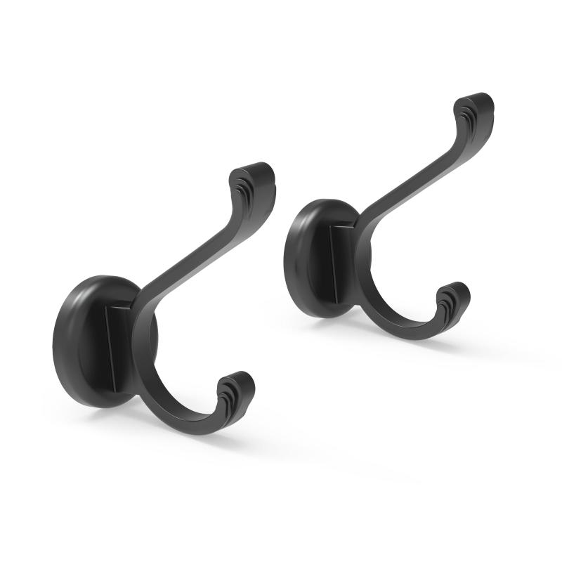 THCMagorilla 超強力磁石フック マグネット フック 防錆 磁石フック 2個 直径42mm 耐荷重60kg 収納 冷蔵庫 玄関 キー ホルダー キッチン オフィス 浴室 お風呂 壁掛け用 黒色【用途が広い】 2個のマグネットフック...