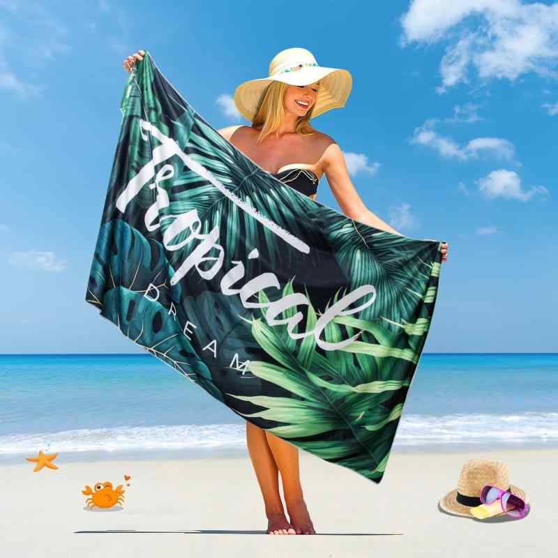 himsyuden ビーチタオル 夏 大判ビーチマット タッセル 厚手 ファッション マイクロファイバー 超吸水 バスタオル 柔らか 肩掛け シャワータオル ビーチマット 水泳 プールパーティー ビキニ