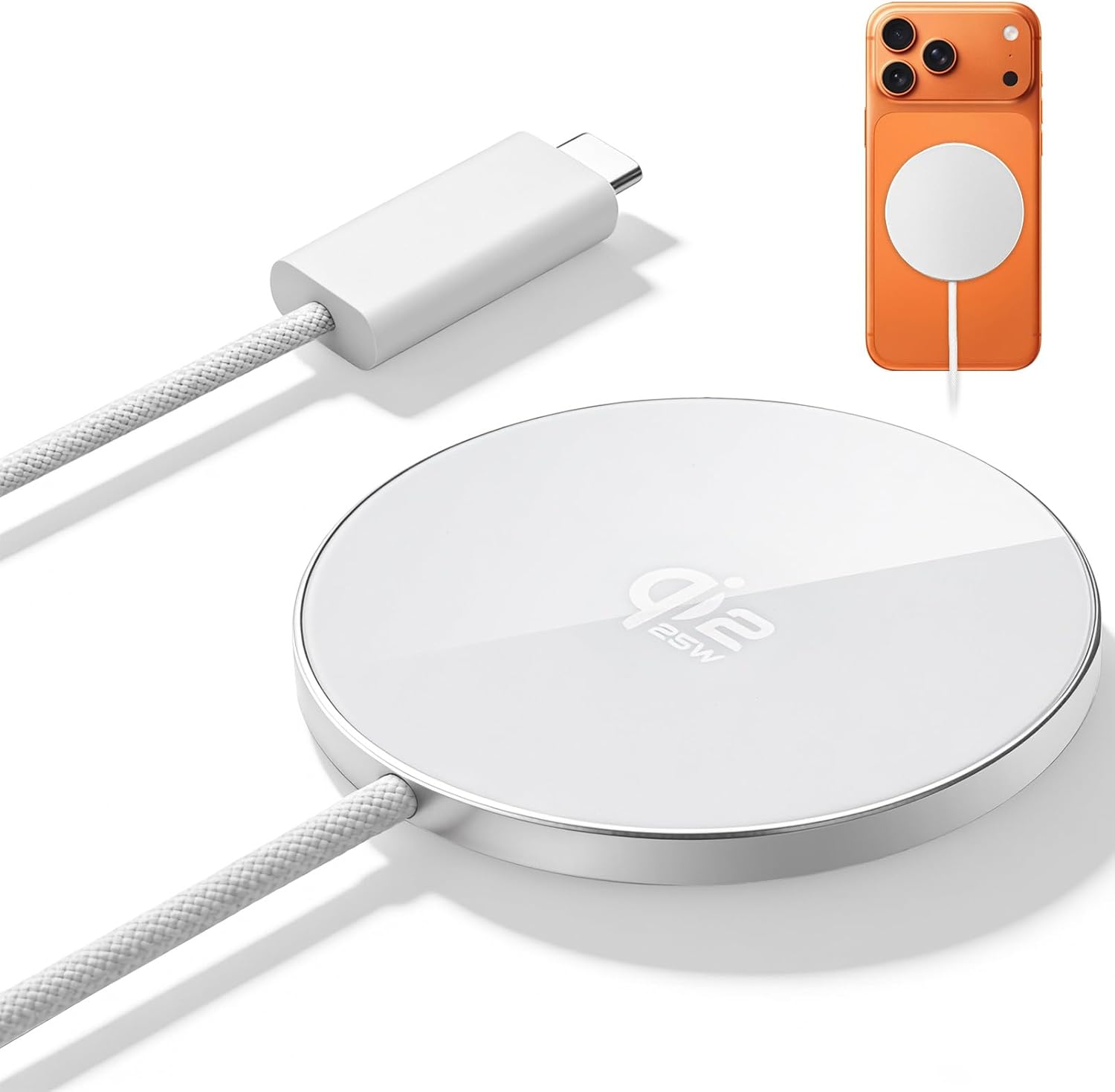 FEEKI Mag Safe充電器 25W Qi2認証 マグネット式 ワイヤレス充電器 急速充電 対応iPhone17/16シリーズ(iOS 26バージョン以降) 超薄軽量 過熱保護 短絡保護機能付き 対応 iPhone15/14/13/1...