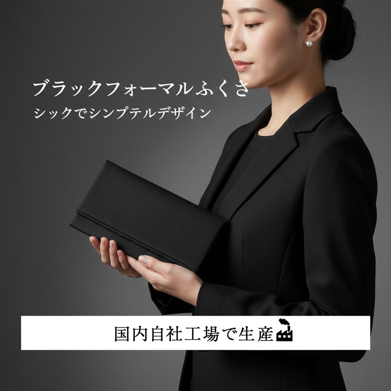 商品詳細 商品説明 日本の伝統文化を受け継ぐふくさ専門メーカーが大阪の自社工房で丁寧に仕立てた「フォーマルブラックふくさ」は、深みのある漆黒と上品な光沢を併せ持つ高品質なサテン生地を使用し、哀悼の場にふさわしい気品と落ち着きを備えています。...