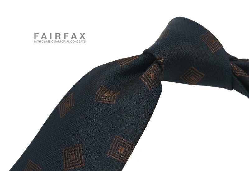 ギフト対応 ★左の画像をクリックすると拡大表示されます。 色　柄 ブラック織り地にブラウン系のジャカード小紋 素　材 SILK 100% 大剣幅 約8cm 生産国 MADE IN JAPAN　日本製 ・パソコンの性質上、実際の色と異なる場合...