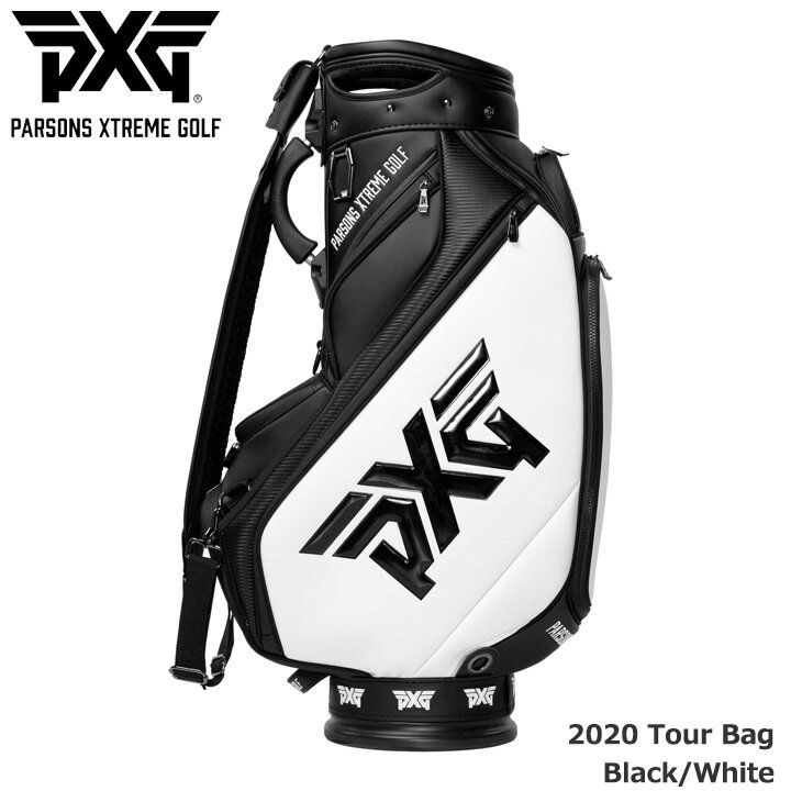 ピーエックスジー ツアーバッグ B-UGB1（ブラック/ホワイト） 6分割 キャディバッグ 2020 Tour Bag PXG ツアーバッグならまるでプロのように準備万端。刷新されたデザイン、全体の軽量化、こだわりの洗練されたディテール。こ...