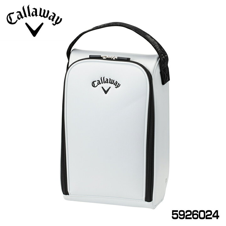 キャロウェイ ツアー シューズケース 26 JM ホワイト(5926024) フルオープン型の出し入れしやすいシューズケース。 　サイズ 　W210mm×H325mm×D125mm 　素材 　合成皮革 　製造国 　China 在庫につきまし...