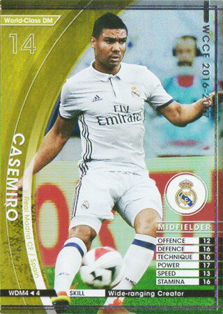 WDM4/カゼミロ■国籍：BRA■ポジション：MF■オフェンス：12■ディフェンス：16■テクニック：16■パワー：17■スピード：13■スタミナ：16■総合値：90■スキル：広域の創造者■チームスタイル：逆サイドアタック■備考：GK:■所...