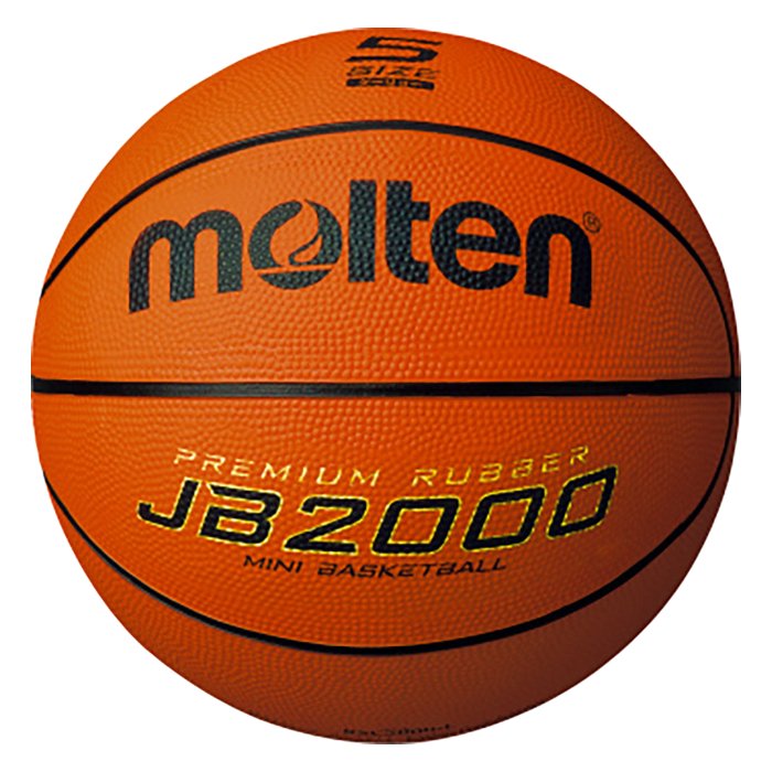 モルテン(molten) JB2000軽量（軽量5号球） ●素材 ・ゴム ●サイズ ・5号球 ・直径約22cm ●重量 ・370〜390g ●カラー ・オレンジ 小学生・ミニバスケットボール用5号球。 ※商品の画像はできる限り実物に近づける...