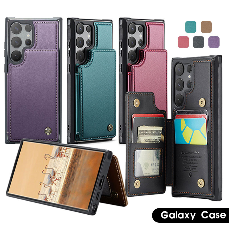 商品名Galaxy S25ケース Galaxy S24 カバー galaxy s24 ultra ケース カード収納 耐衝撃 スタンド機能 ギャラクシー S25 Ultraケース galaxy s23 ultraケース レザーケース ギャラ...