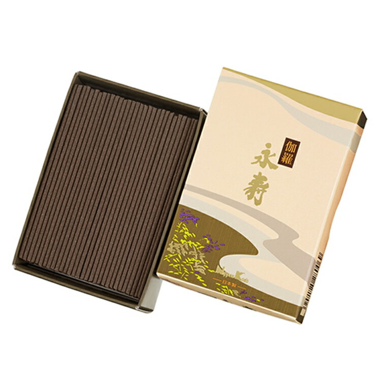 遙か永遠の時の流れを想い　やすらぎを祈る・・・。 こんな願いを込めて名付けられた「永寿」。 伝統のお線香の香調、機能を併せ持つ「永寿」は、お線香本来の良さにこだわったお線香です。 奥ゆかしい幽玄な香りのお線香です。 沈香の中でも香りの品質が...