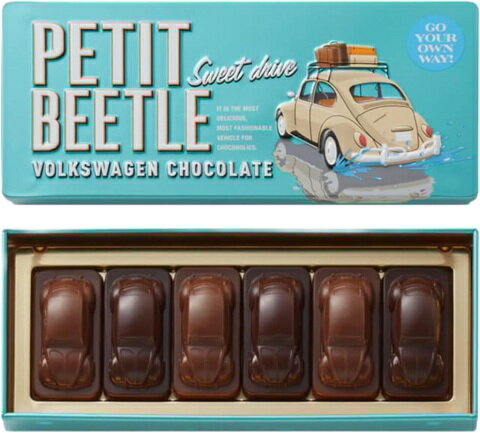 【日時指定可】モロゾフ プチビートル(ターコイズブルー) 58g（6個）入 Beetle チョコレート バレンタイン 手提げ袋付き ※ご購入個数分のメーカー・ブランドの袋をお付けいたします どなたにも喜ばれるプレーンタイプのビートルチョコレ...