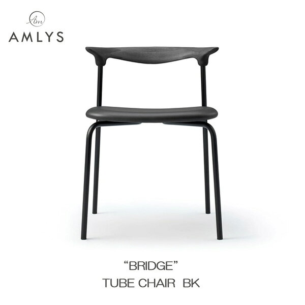 AMLYS アムリス BRIDGE ブリッジ チューブチェアー 木部BK色 金属フレームとオーク材の美しく洗練されたデザイン。 金属フレームのエレガントで直線的なラインと、 オーク材の優しく包み込むような曲線の背板。 不要な要素を削ぎ落した...