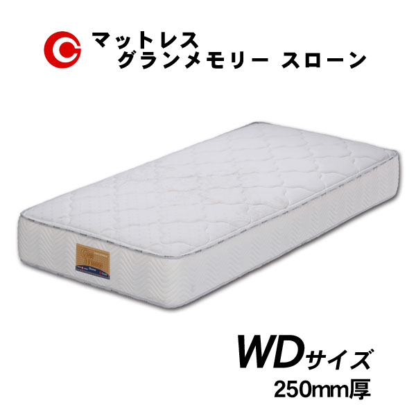 ■玄関渡し・マットレス■ 【グランメモリー スローン】 Gran Memory Slowne ■サイズ 　WDサイズ 　幅154x長さ195x高さ25cm ■色柄 ・アイボリー色 　（ニット生地) ■張り地 　ポリエステル100% ■スプリ...