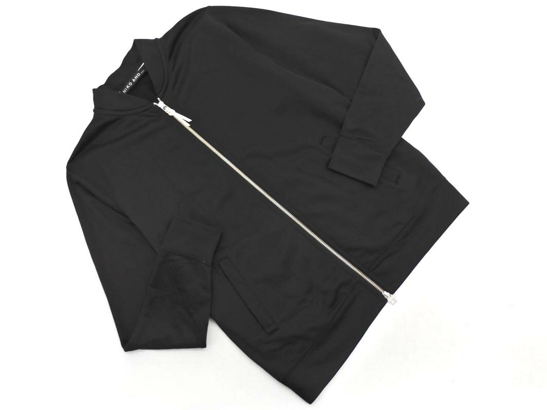 niko and ニコ アンド スウェット ジップアップ カーディガン sizeM/黒 ◇■ ☆ flb5 メンズ 商品に目立つヨゴレなど無く、USEDとして良い状態です。 表記サイズ：M 実寸サイズ： 肩幅40cm身幅（脇下）49cm後ろ...