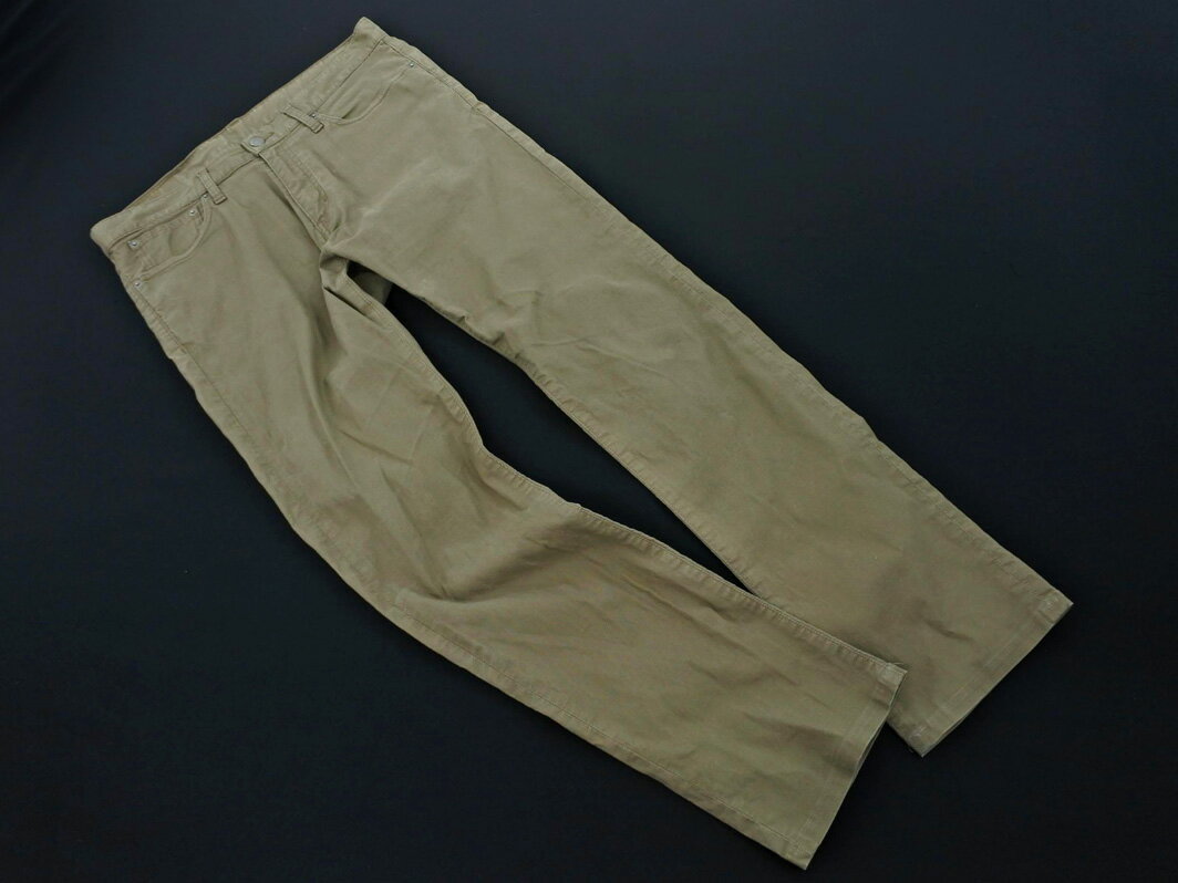 green label relaxing グリーンレーベルリラクシング ユナイテッドアローズ ストレート パンツ sizeXL/ベージュ ■■ ☆ gfa4 メンズ ストレッチ性：あり　前面・フロント中央に薄ヨゴレがございます。（各箇所のヨ...