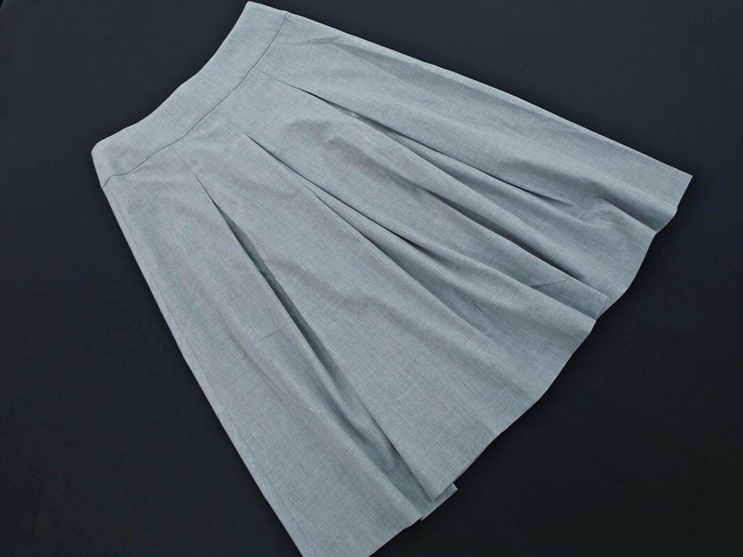 L EQUIPE レキップ プリーツ スカート size38/グレー ■◇ ☆ gfa4 レディース ファスナー：バック　商品に目立つヨゴレなど無く、USEDとして良い状態です。 表記サイズ：38 実寸サイズ： 腰幅34cm全長69cm裾幅...