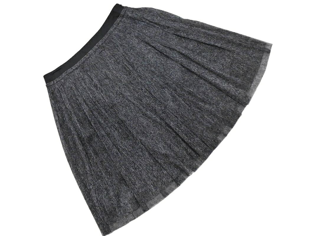 MACKINTOSH PHILOSOPHY マッキントッシュフィロソフィー チュール フレア スカート size38/黒 ■◇ ☆ gca2 レディース 裏地：あり　ファスナー：左サイド　商品に目立つヨゴレなど無く、USEDとして良い状態で...