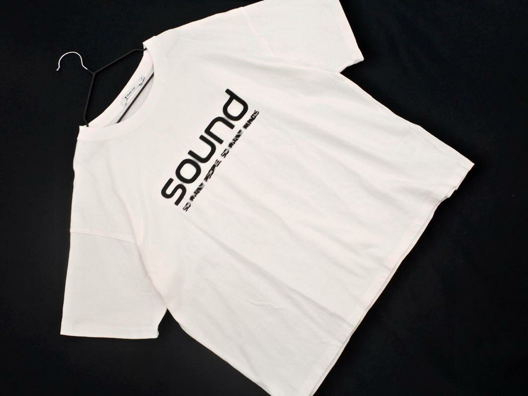 ネコポスOK COLONY 2139 コロニートゥワンスリーナイン プリント Tシャツ sizeF/白 ■◇ ☆ gfb5 レディース 商品に目立つヨゴレなど無く、USEDとして良い状態です。 表記サイズ：F 実寸サイズ： 肩幅51cm身幅...