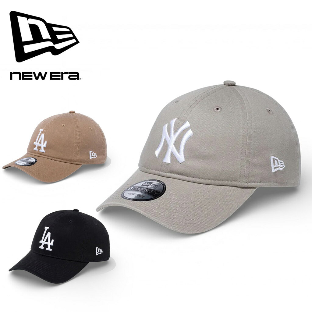 NEW ERA ニューエラ 9TWENTY ナイントゥエンティー ニューヨークヤンキース ヤンキース ロサンゼルスドジャース ドジャース キャップ ブラック ぺブル カーキ 帽子 カジュアル ファッション アジャスター サイズ調節 ML M...