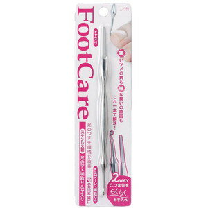 【商品詳細】 ●足のつま先環境を改善。 ●足の嫌な原因の一つ、ツメの隙間の垢をかき出す。 ●当たって痛いツメの角を丸く滑らかに整える。 ●商品サイズ：長さ150mm ●重量：21g ●材質：ステンレス鋼 【発売元、製造元、輸入元又は販売元】...