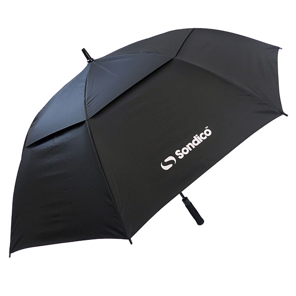 晴雨兼用 大型傘 メーカー：ソンディコ（sondico） カラー：【03】BLK サイズ：直径/約130cm 防風性に優れた二重構造130cmのワイドタイプ・晴雨兼用・UVカット・肩掛けカバー付き【在庫について】当ショップは、店頭及び自社サ...