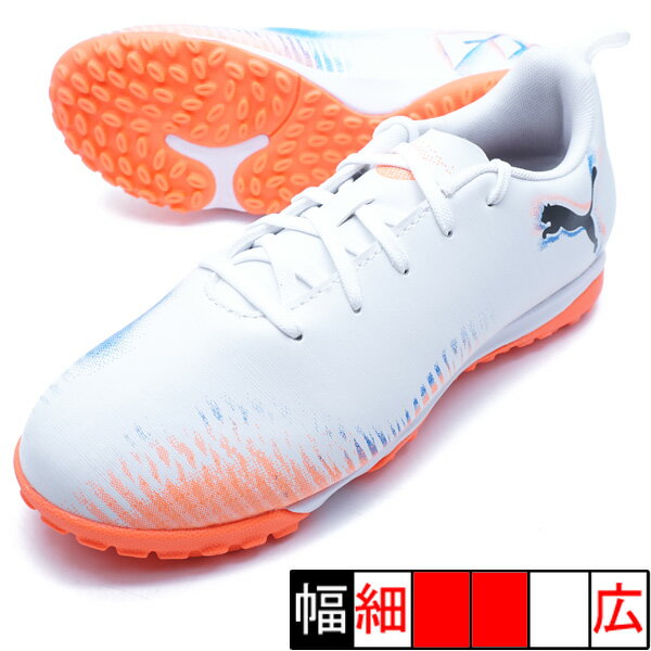 ジュニア サッカートレーニングシューズメーカー：プーマ PUMAカラー：PUMA White-PUMA Black-Glowing Redアッパー：人工皮革ミッドソール：合成樹脂(EVA樹脂)アウトソール：ゴム底【在庫について】当ショップは...
