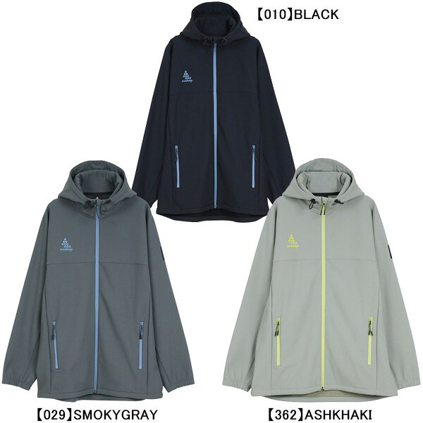 裏起毛 トレーニングパーカーメーカー：スボルメ SVOLMEカラー：【010】BLACK【029】SMOKYGRAY【362】ASHKHAKI素材：ナイロン90%、ポリウレタン10%昨年モデルより、ゆったりとしたシルエットにリニューアル。表...