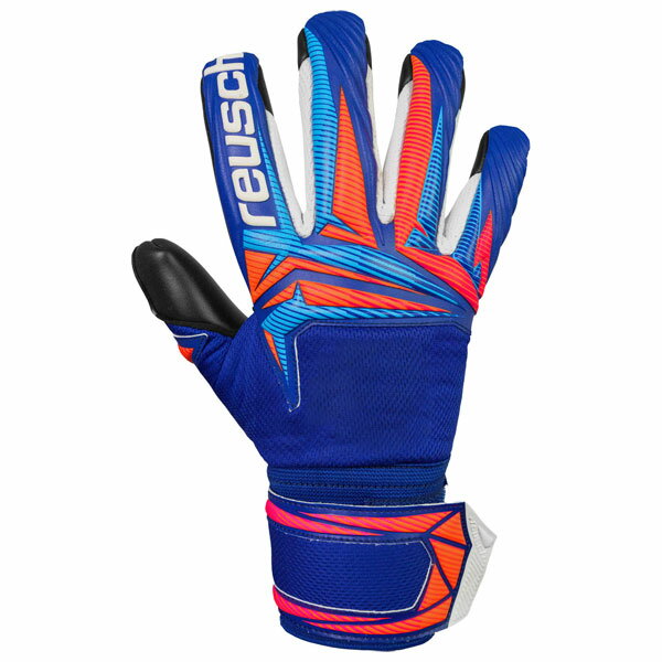 サッカー ゴールキーパーグローブ メーカー：ロイシュ reusch カラー：【4127】シャープブルー パーム/ロイシュグリップインフィニティ カット/エボリューションネガティブカット カフ/エラスティックカフ高い耐摩耗性の耐久性強化パーム...