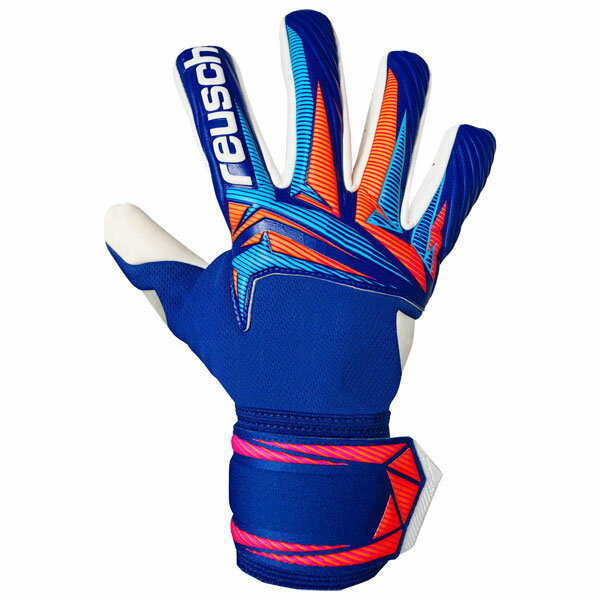 サッカー ゴールキーパーグローブメーカー：ロイシュ(reusch)カラー：【4126】シャープブルーパーム/ロイシュグリップゴールドXカット/ネガティブカットカフ/プルループ付エラスティックカフ粘着力の高いゴールドXパームを採用したフィット...