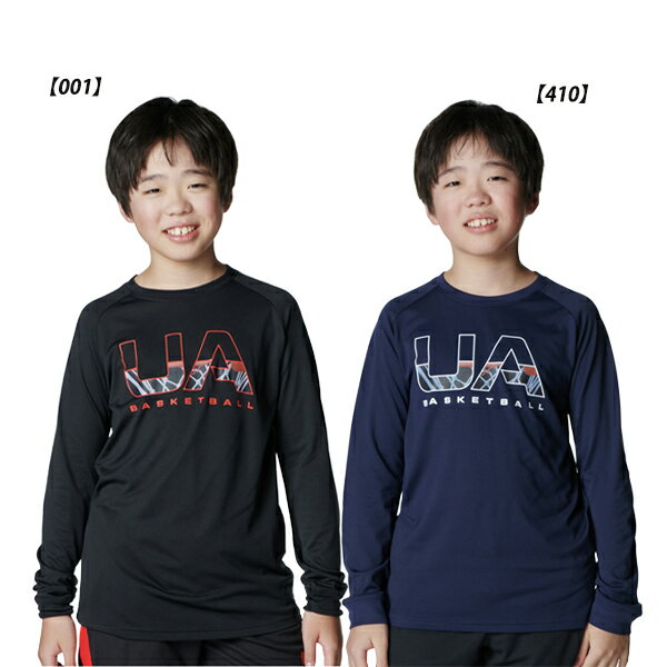 UAテック ロゴ ロングスリーブ Tシャツ（バスケットボール/BOYS）ジュニア ミニバス 長袖シャツ優れた吸汗速乾性とストレッチ性を備えた、アンダーアーマーのパフォーマンスファブリック「UAテック」。ラウンドヘムでドリブルやシュート時のス...