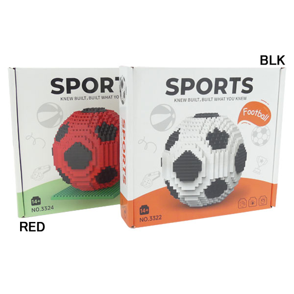 サッカーボール型 パズル カラー：【BLK】　【RED】 組み立て方解説付き【在庫について】当ショップは、店頭及び自社サイトにて在庫を共有している為、在庫更新の時間差等により表示上は在庫が「○」（有り）の状態の場合でも『在庫が無い』『売り違...
