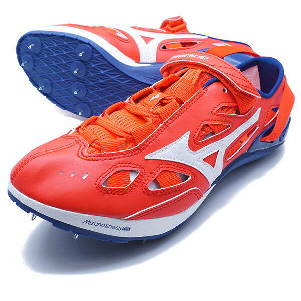 陸上スパイク 短距離 ハードルメーカー：ミズノ mizunoカラー：レッド×ホワイトアッパー：人工皮革、合成繊維アウトソール：合成底変わらぬ信頼は最新の進化を遂げるCHRONO INX に厚底モデルがデビュー。更なる高反発を追求。【在庫につ...