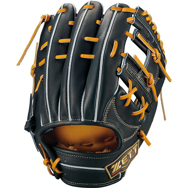 硬式グラブ プロステイタスSE 二塁手・遊撃手用 源田タイプきめ細かくしっとりとした上質なヨーロッパ産キップレザーに表平裏に当て革補強を施し捕球面の張りとしっかり感にこだわったプロステイタスSEシリーズ。刺繍風ウェルダーラベル、バンド部ハミ...